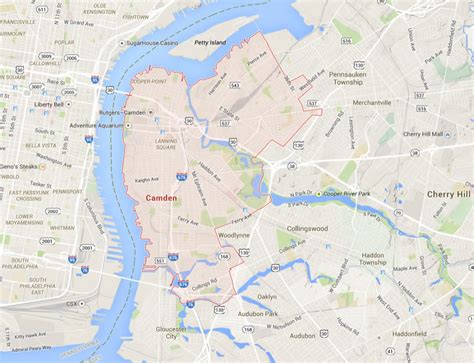 Camden New Jersey Map