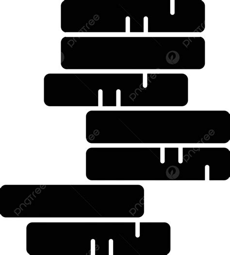 Stack Of Coins Black Glyph Icon Internet Vector Glyph Vector Internet