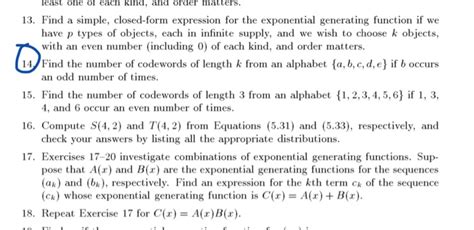 Solved Find The Number Of Codewords Of Length K From An Alp