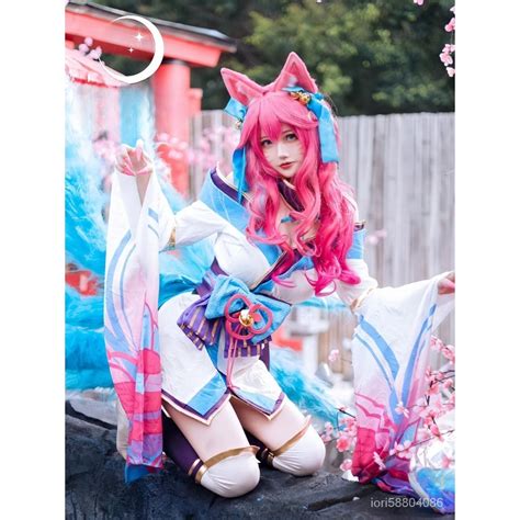漫藝動漫cosLOL英雄聯盟靈魂蓮華cos服九尾妖狐阿狸cosplay服裝 蝦皮購物