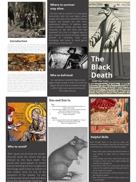 History Leaflet Homework Pdf Black Death Infection