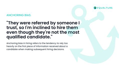 What Is Anchoring Bias Definition And Examples In Recruitment Equalture