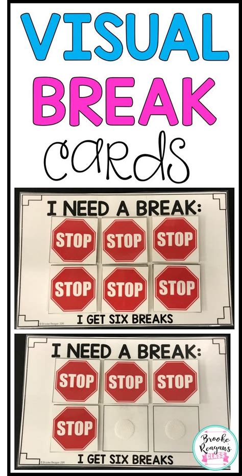 Visual Behavior Supports Visuals For Behavior Expectations Goals Cue Cards Classroom