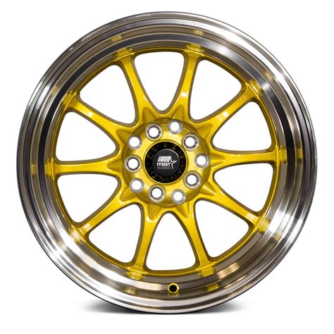 MST MT Wheels Gold With Machined Lip Rims