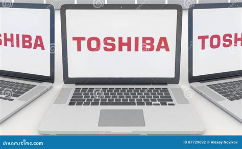Toshiba Corporation Logo Made Of Hexadecimal Symbols On Computer Screen Editorial 3d Rendering