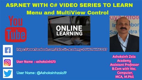 menu and multiview control in asp c youtube