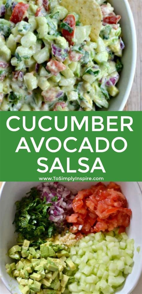This Fresh Cucumber Avocado Salsa Is Loaded With Flavor For A Fabulous