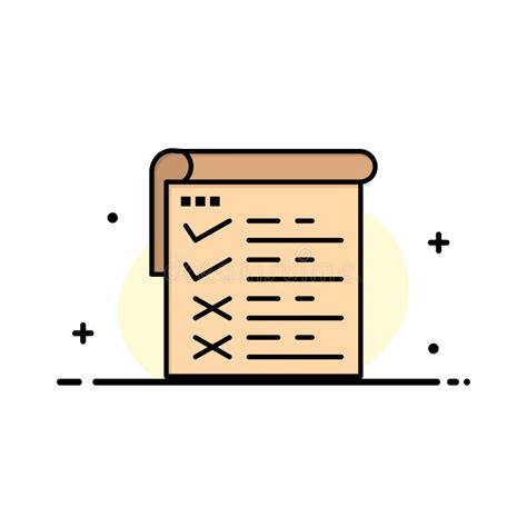 Checklist Testing Report Qa Business Logo Template Flat Color Stock Vector Illustration Of