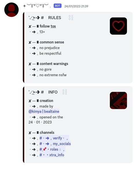 Discord Rules Inspo Discord Channels Discord Social Media