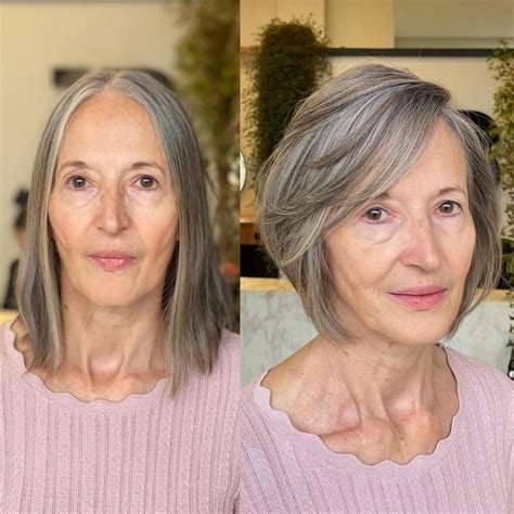 30 Super Flattering Hairstyles With Bangs For Older Women Hairstyles