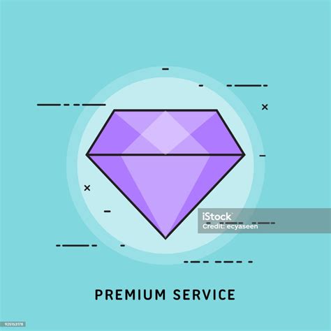 웹 및 모바일 서비스 및 애플 리 케이 션을 위한 프리미엄 서비스 창조적인 플랫 비즈니스 개념 아이콘 결정에 대한 스톡 벡터 아트 및 기타 이미지 Istock