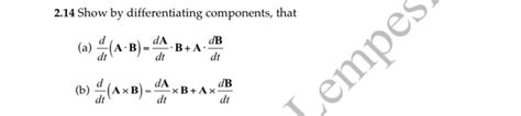 solved 2 5 if a vector function f depends on both space