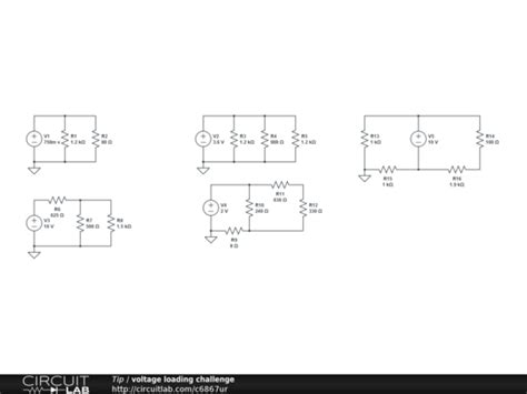 Voltage Loading Challenge Circuitlab