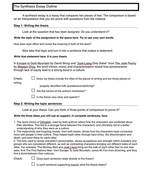 What Does It Mean To Synthesize Ideas Examples And Forms