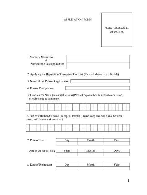 Fillable Online What Is A Self Attested Photograph Fax Email Print PdfFiller