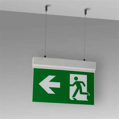 Battery Backup Rechargeable Suspend LED Emergency Exit Sign Mazikalive