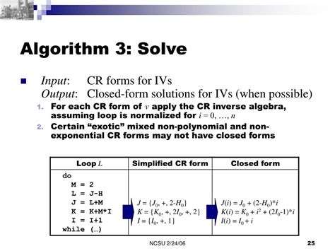 Ppt Array Dependence Analysis With The Chains Of Recurrences