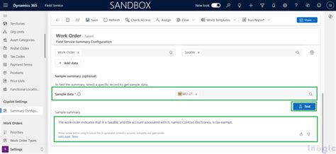 Generate Work Order Summary With Copilot In Dynamics 365 Field Service