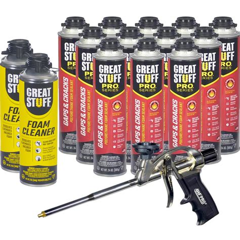 Great Stuff Pro Gaps And Cracks 24oz Fireblock Foam Insulation Sealant Pack Of 12 Closed