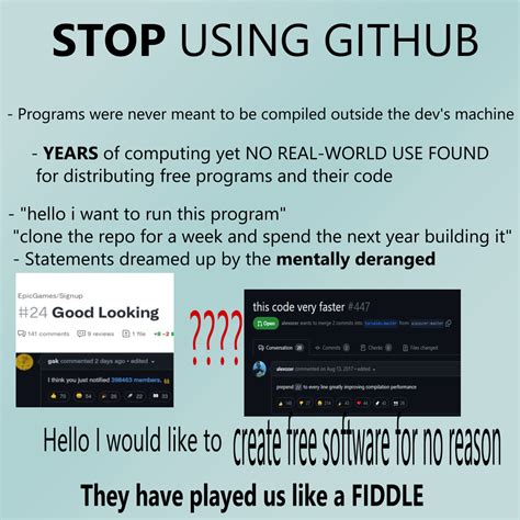 Regarding That One Post About Github Being Bad Rgithub