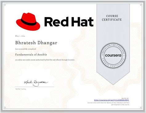 Bhratesh Dhangar On Linkedin Ansible Devops Awscloud Cloudinfrastructure Coursera Automation