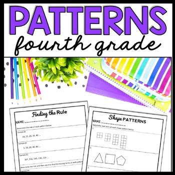 Number Patterns Worksheets Th Grade Growing Addition Patterns Shape
