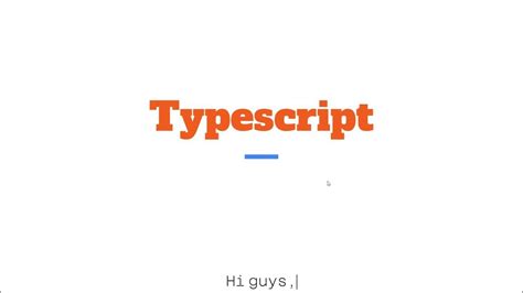 Typescript Essentials Getting Started With Typescript Typescript Youtube