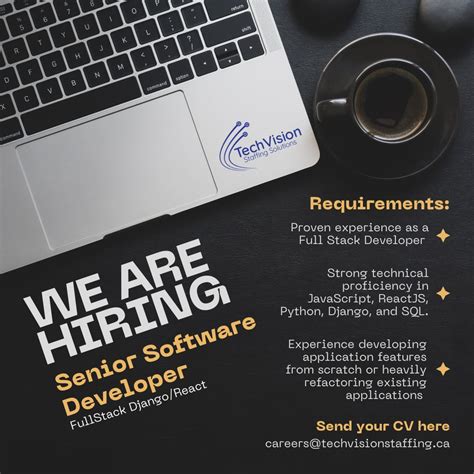 Techvision Staffing Solutions On Linkedin Hiring Fullstackengineer Techjobs Remotework