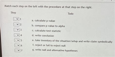 Solved What Is The Solution Match Each Step On The Left With The Course Hero