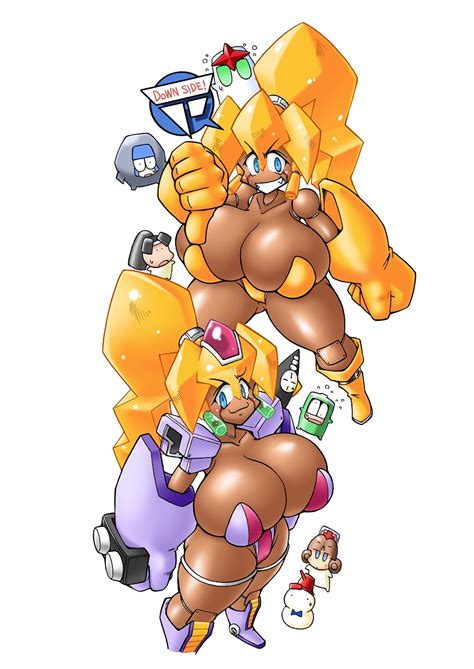 Rule 34 Android Blue Eyes Blush Cleavage Dark Skinned Female Dark Skin Female From Above Huge