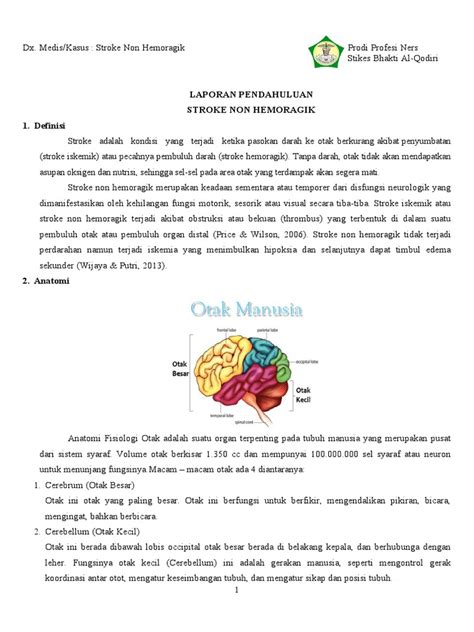 Lp Stroke Non Hemoragik Pdf