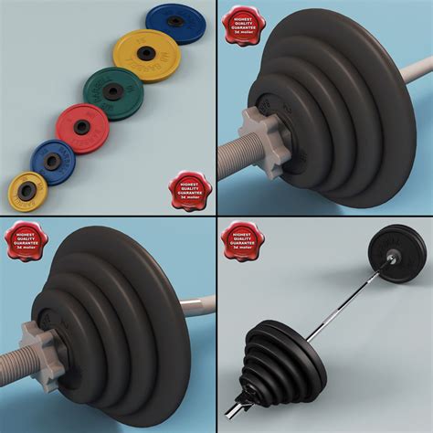 3d Barbell Modelled Weight Model