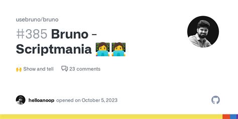 Bruno Scriptmania Usebruno Bruno Discussion 385 GitHub