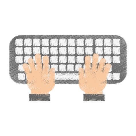 Isolated Keyboard Device Design Stock Vector Illustration Of