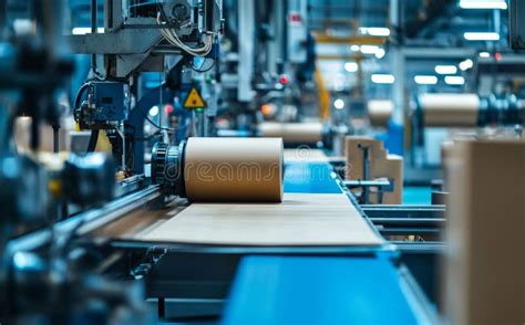 The High Tech Machinery Used In A Factory That Produces Superior Paperboard Exemplifies The