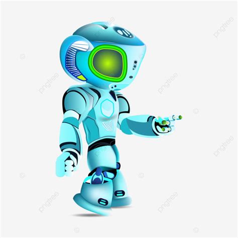 artificial intelligence robot with pointing finger vector artificial