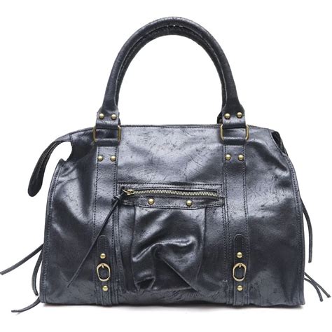 Sac à Main En Cuir Italien Effet Brossé Sandstorm Modalova