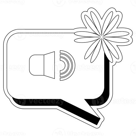 Notification Sticker Outline 2d Illustration 27124827 Png