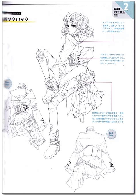 How To Draw Idol Costume Design Reference Book Anime Books