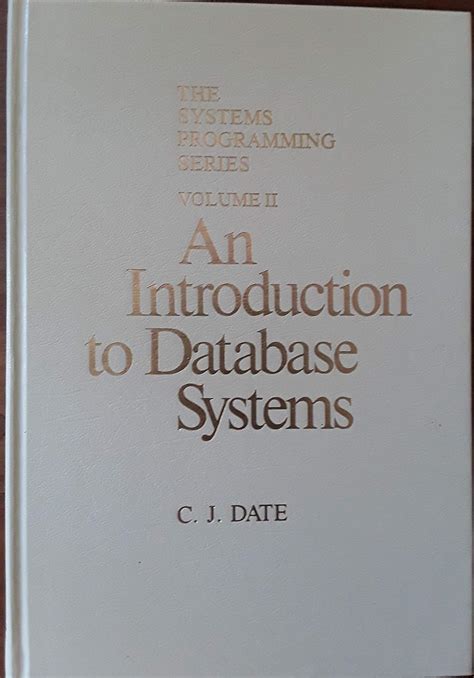 Buy Introduction To Database Systems V2 An Introduction To Data Base Systems Book Online At