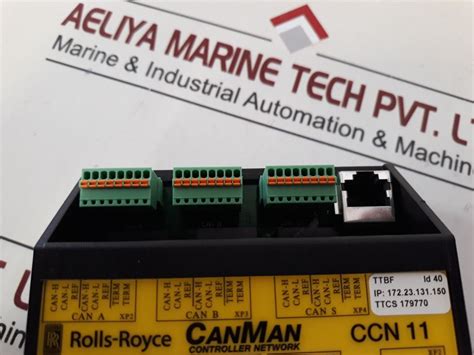 Rolls Royce Canman Ccn 11 Controller Network Aeliya Marine Tech