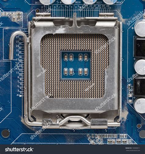 Cpu Socket On Computer Motherboard Stock Photo Shutterstock