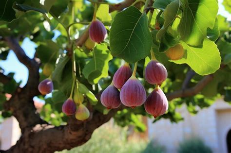 Premium Ai Image A Fig Tree Laden With Luscious Figs Generative By Ai