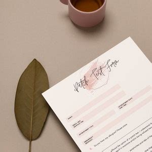 Patch Test Form For Salons Makeup Artists Dermatologists And Beauticians Printable And