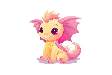 Cute Yellow Dragon Graphic By Gornidesign · Creative Fabrica