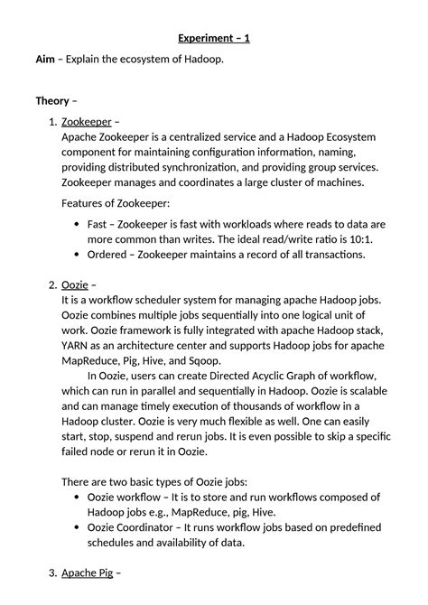 Bda Experiment 1 Class Notes Experiment 1 Aim Explain The