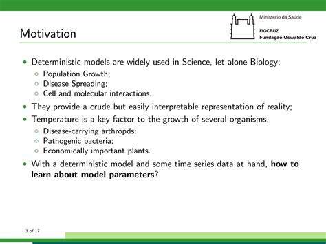 Bayesian Inference Of Deterministic Population Growth Models