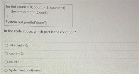 Solved For Int Count 0 Count