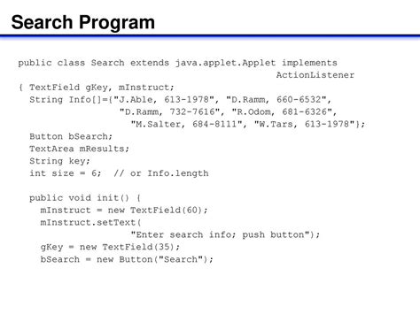 Todays Topics Java Information Retrieval Upcoming Database Programs