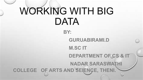 Bigdata Analytics Ppt